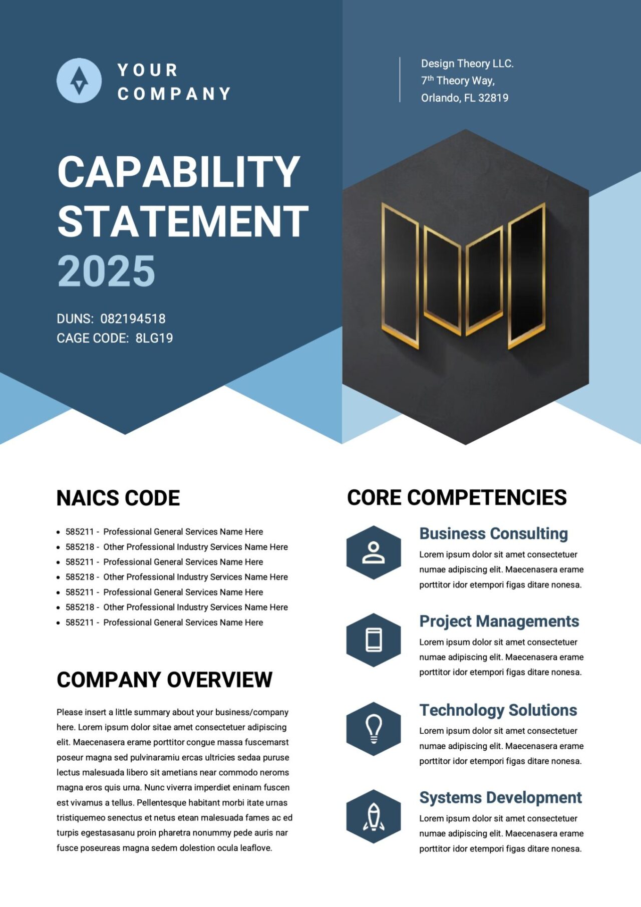 Capability Statement - Design Theory